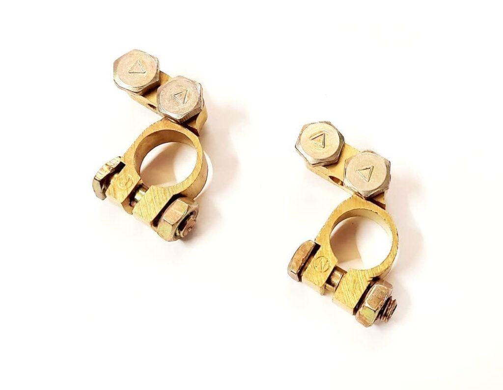 Copper Car Battery Terminal Clamps | Universal Car Battery Connectors ...